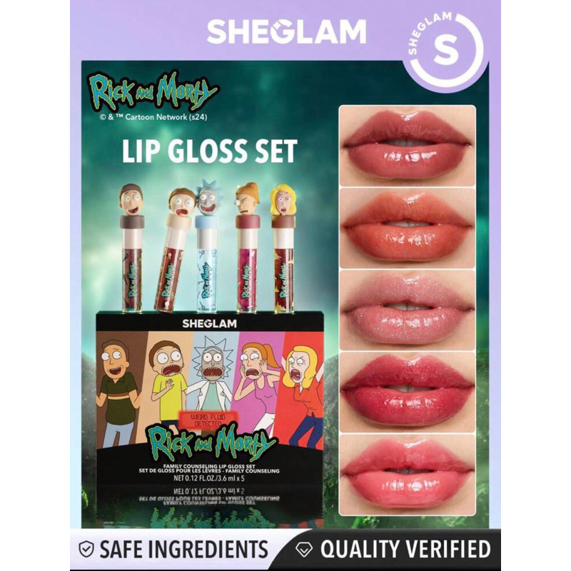 Sheglam Rick and Morty Lip Gloss Set | Shopee Malaysia