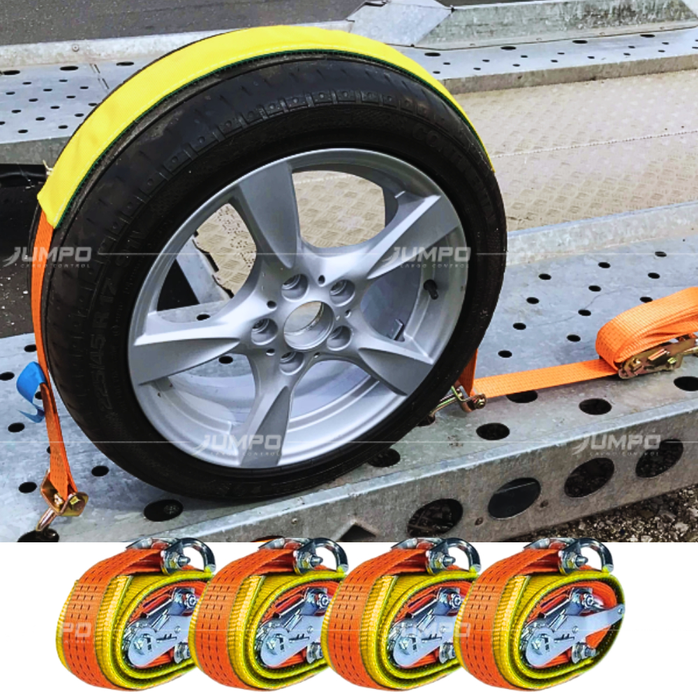 New - Set of 4 Car Transport Rope Sets Size 50x4M 3000kg – Jumpo Car ...
