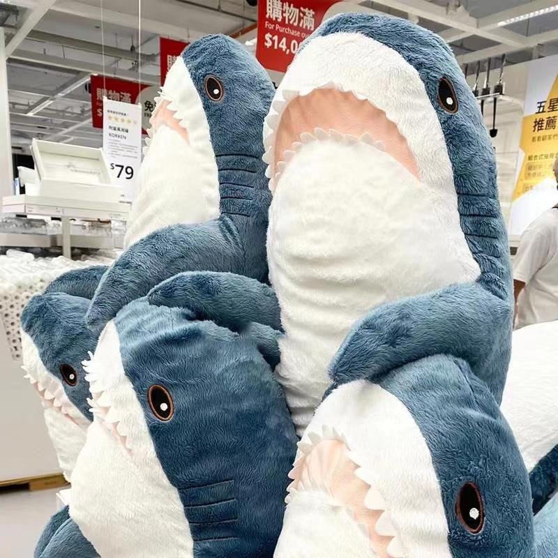 Giant 1m4 STUFFED SHARK TEDDY BEAR shop has free card | Shopee Malaysia