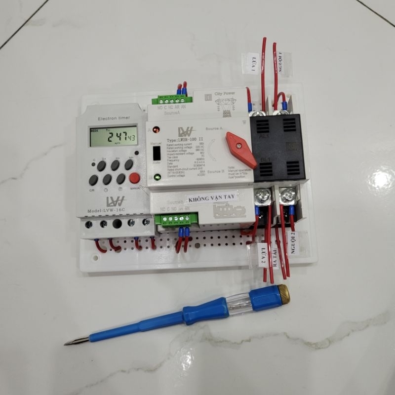 [Pre-connected] Weekly automatic power supply switch panel includes ATS ...