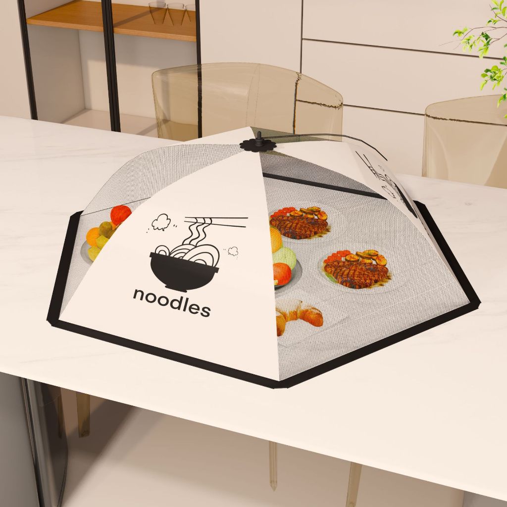 Mesh table cage, foldable table cage to cover food, durable polyester ...