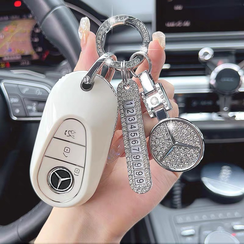 New Generation Mercedes Class C,E,S Key Protector Case Premium Silver ...