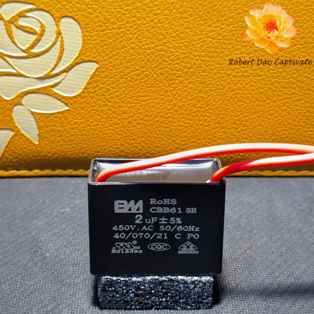 [GOOD PRODUCT] Genuine BM wired 2μf fan capacitor (2uf - 450V.AC ...