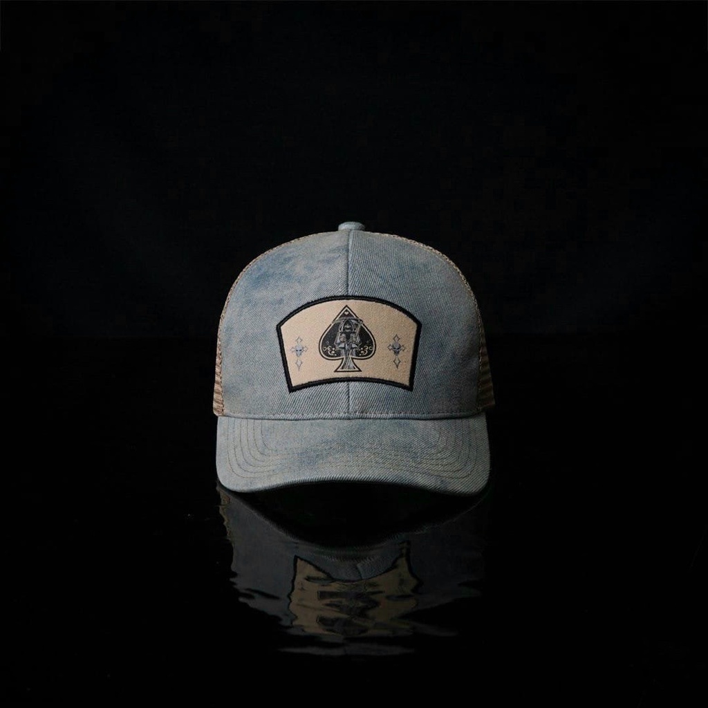 (VNXK Goods) Ace of Spades hat, baseball cap, high quality Khaki fabric ...