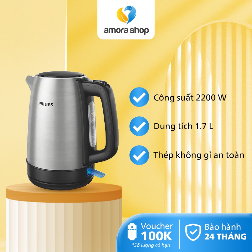 Philips HD9350 /90 Electric Kettle, Capacity 2200 W, Capacity 1700 mL ...