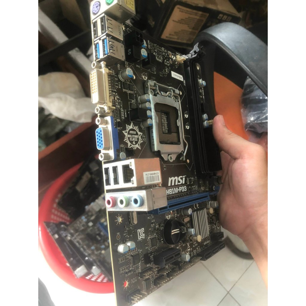 Main MSI B85 H81 P33 Socket 1150 - with Shield | Shopee Malaysia