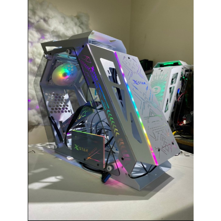 Xstar Robot Computer case With 3 Computer Components Fans | Shopee Malaysia