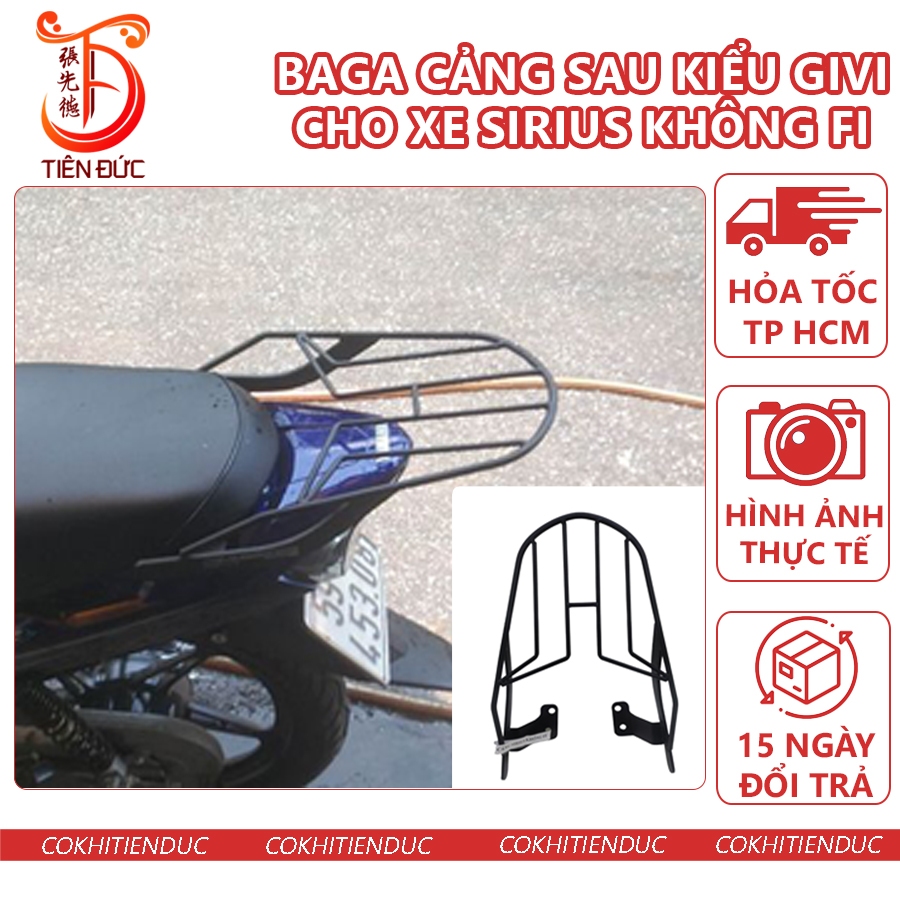 Givi Style Port Sirius Black Powder Coated Baga Rear Handle Rear Handle ...