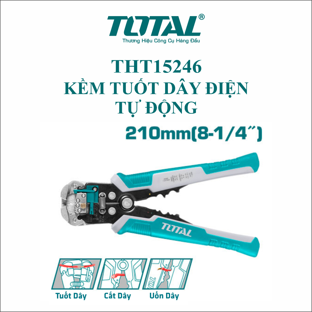 Total THT15246 automatic wire stripper | Shopee Malaysia