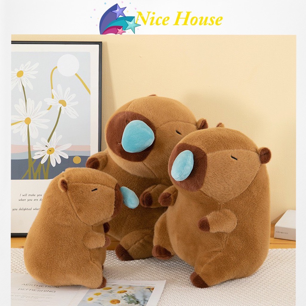 Cappybara Teddy Bear with runny nose, super cute little nose Capybara ...