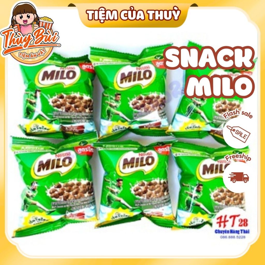 Nestle Thai Milo Snack, Thai Milo Cocoa Breakfast Cereal 15G Pack ...