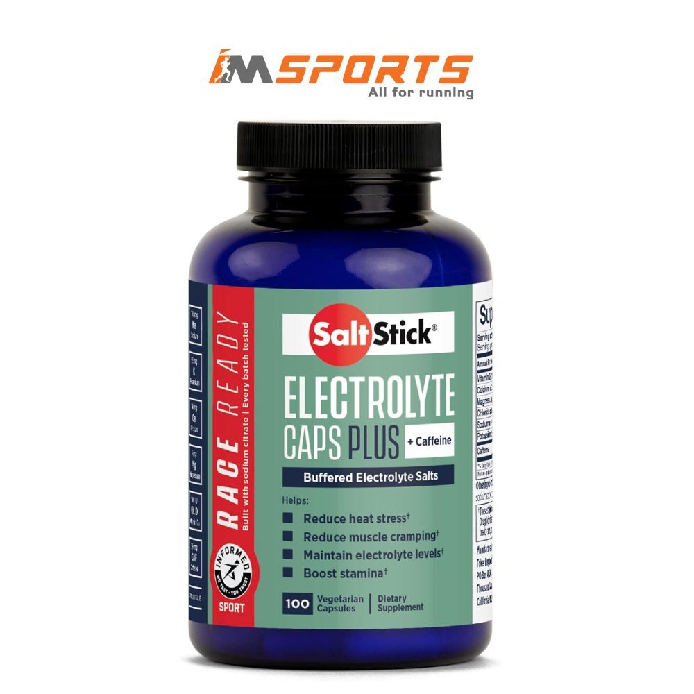 Saltstick Caps Plus 100 Electrolyte Supplement Salt Bottle (bottle of ...