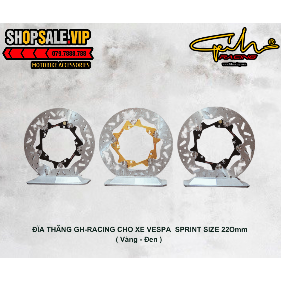 Gh-racing BRAKE DISC FOR VESPA SPRINT (Size 220mm) | Shopee Malaysia