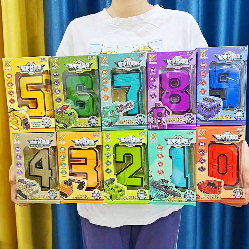 10-digit Transformation Robot Assembling Toy, Transforming Robot Toy ...