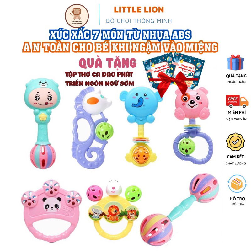 7 Piece Toy Dice for Newborn Babies with Rattle Music Stimulates Baby's ...