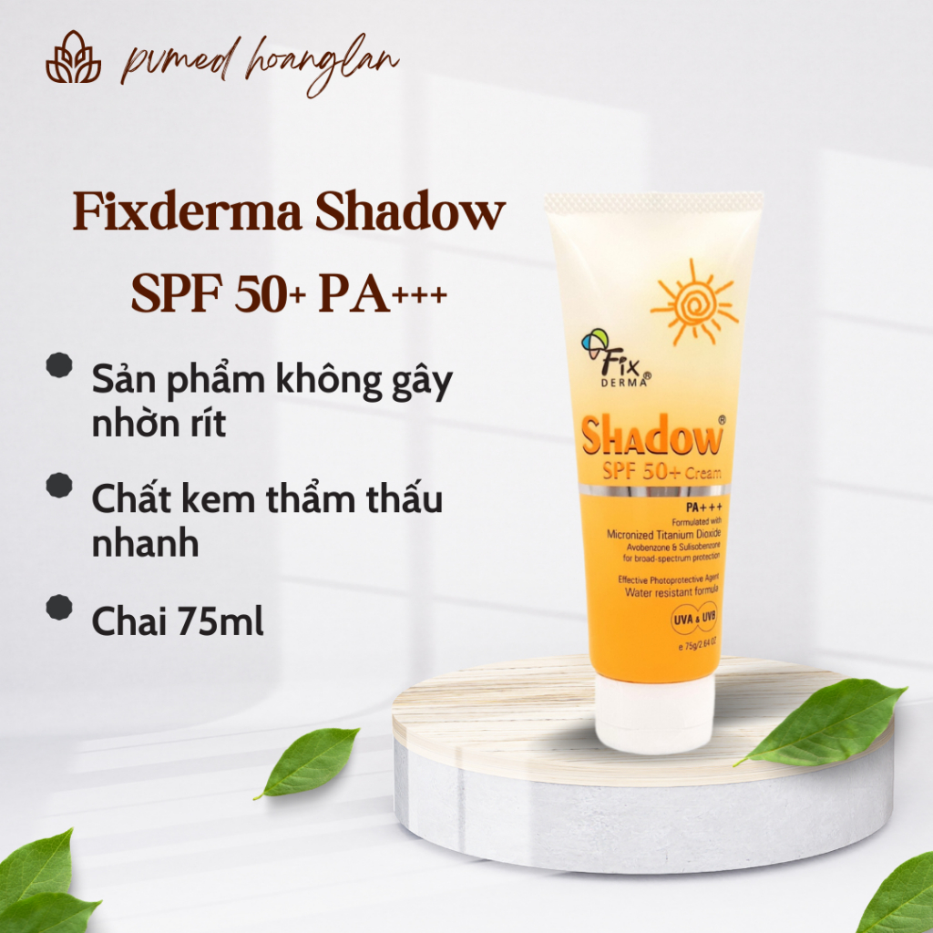 Fixderma Shadow Sunscreen SPF 50+ PA++ + 75g | Shopee Malaysia