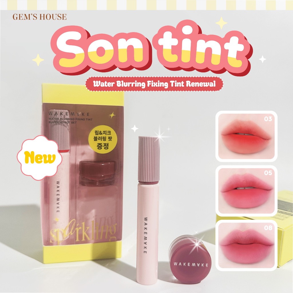 Wakemake Water Blur Fixing Tint + Blurring Pot Set | Shopee Malaysia