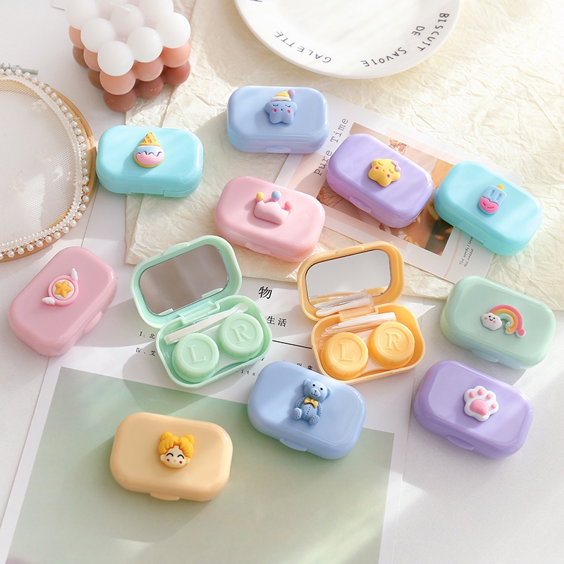 Lens Eye Mirror Tray Set With Ultra cute Lens Wearing Kit, Mirror With ...