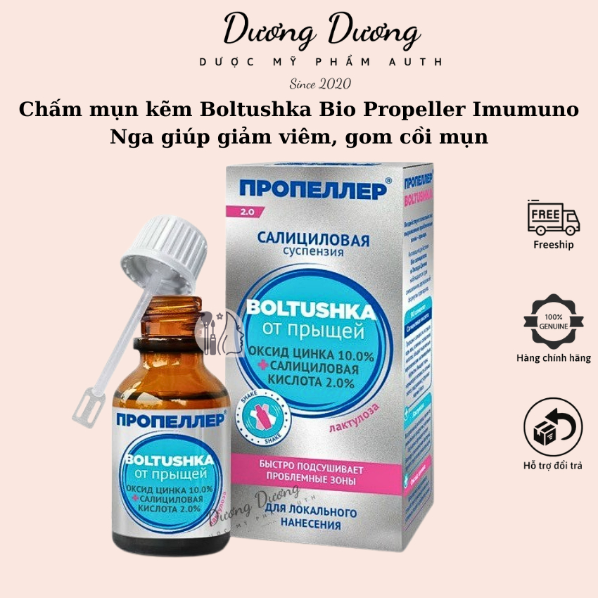 Russian Boltushka Bio Propeller Imumuno zinc acne spot helps reduce inflammation and collect ...