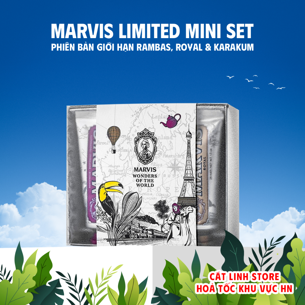 Marvis Limited premium toothpaste Set Limited edition Mini Set 3x25ml ...