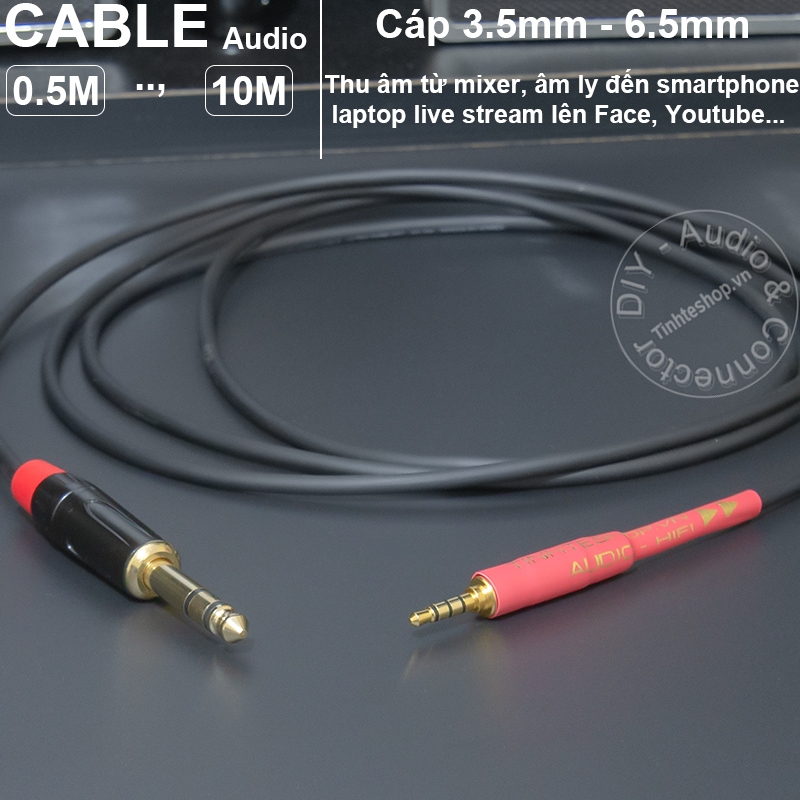 Livestream cable 3.5 to 6.5 - Recording and live streaming cable ...