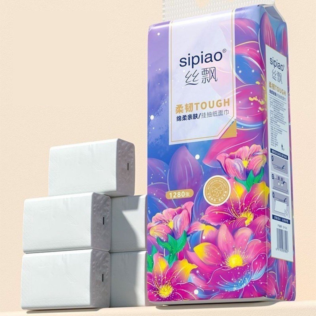 Box Of 4 Bags Of Sipiao Purple Flower Hanging Paper 1280 Chinese ...