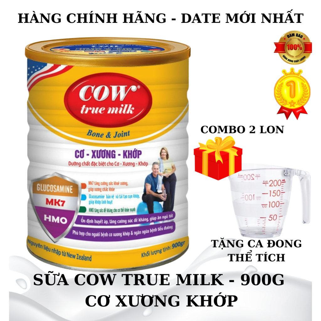 Cow True Milk Muscle-Skeleton-Joint Powdered Milk 900g - For people ...