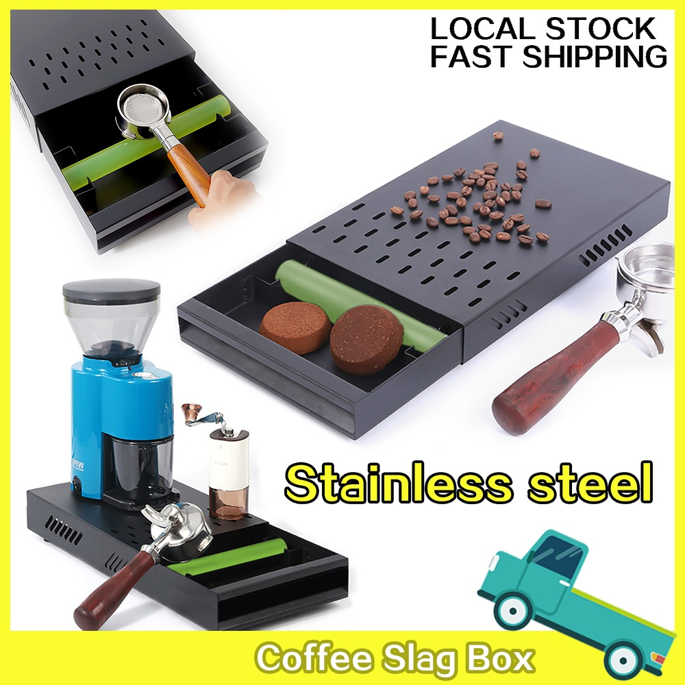 Delivery to your door | Coffee knock box with drawer Rectangular coffee ...