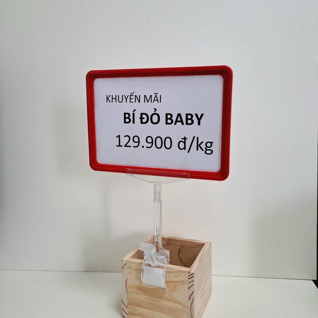 Supermarket price list clip set (price list frame + Supermarket PVC ...