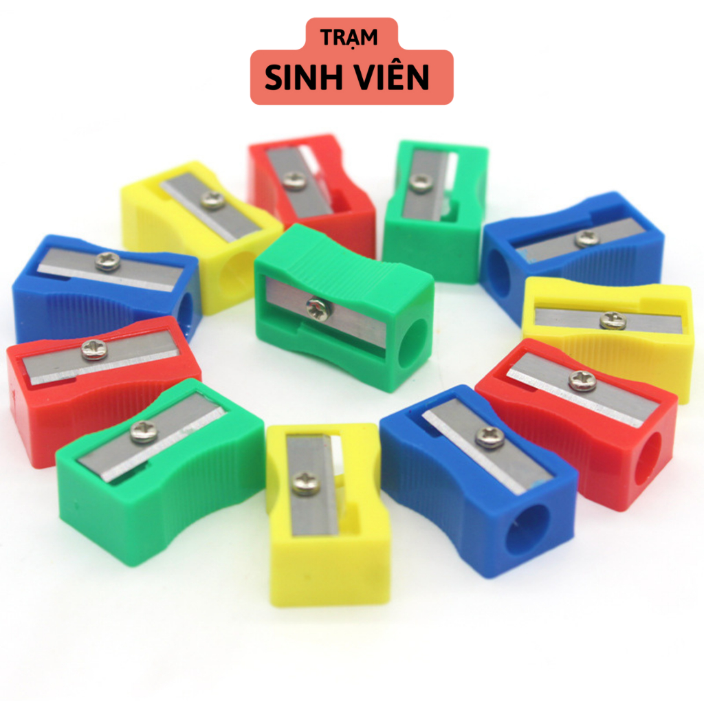 Pencil Sharpener, Colorful Rectangular Basic Pencil Sharpener - Student ...
