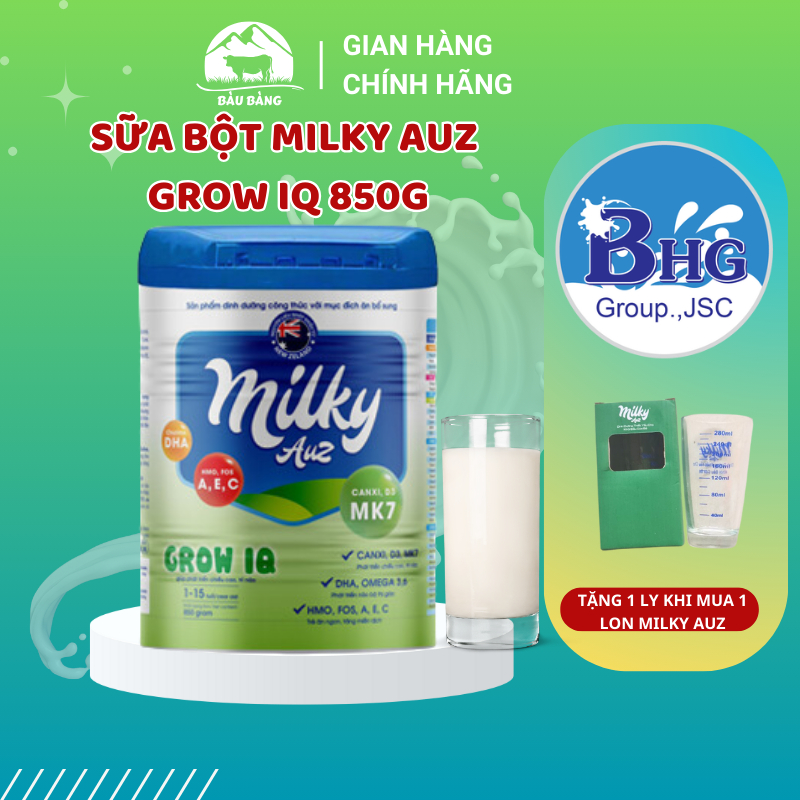 Milky AuZ Grow IQ Milk Powder 850g - Supports height increase and brain ...