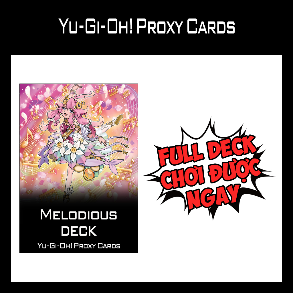 Yugioh Cards - Melodious Deck - 1 SIDE PRINTED (60 Cards) | Shopee Malaysia