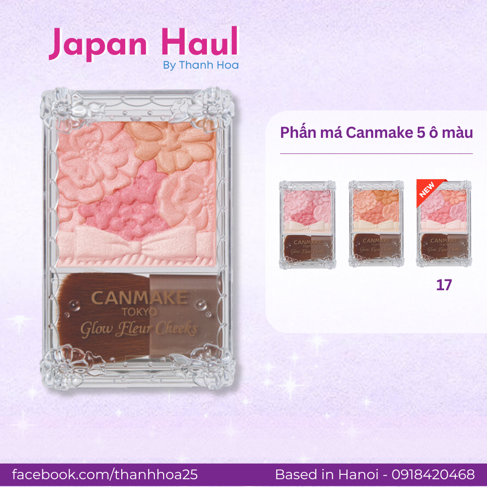Canmake Blush Stretch Glow Fleur Cheeks Japan 6.3g | Shopee Malaysia