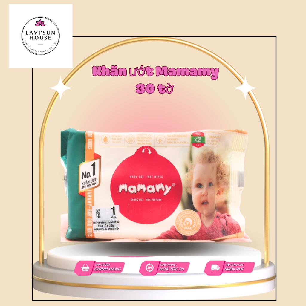 [30 Sheets]genuine unscented MAMAMY 30-sheet wet wipes to prevent ...