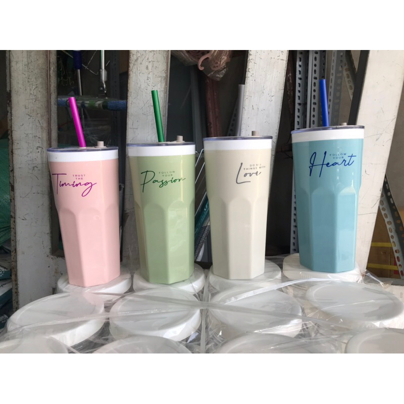 Tlt 600ml cooler cup with straw (plastic cup) | Shopee Malaysia