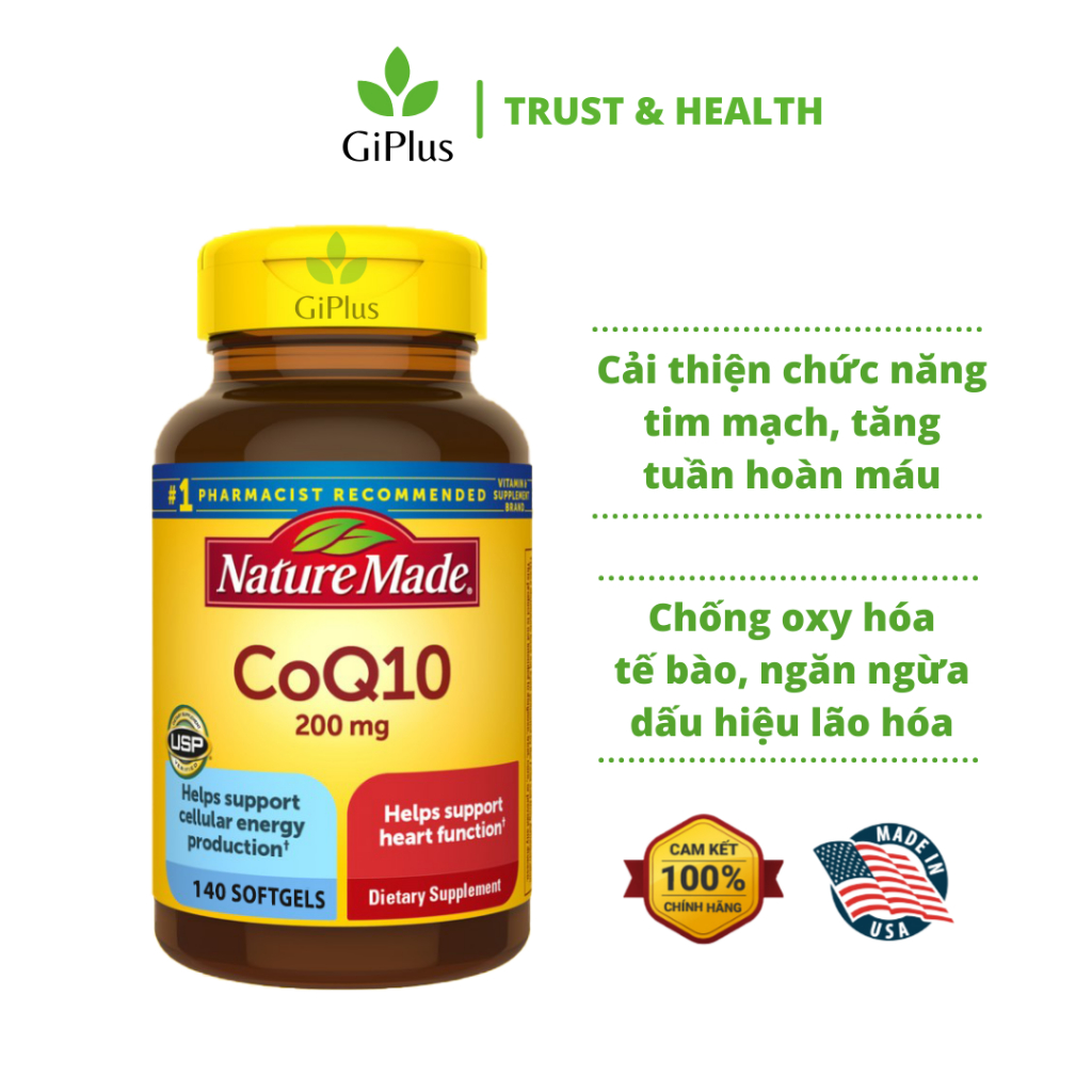 Nature Made CoQ10 Cardiovascular Support Oral Tablets (140 Capsules ...