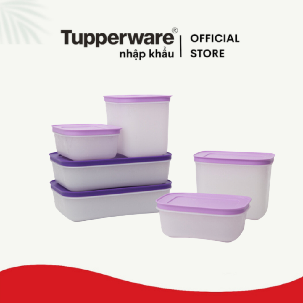 Genuine Tupperware freezer box set VIOLET (6) Gen II imported from ...