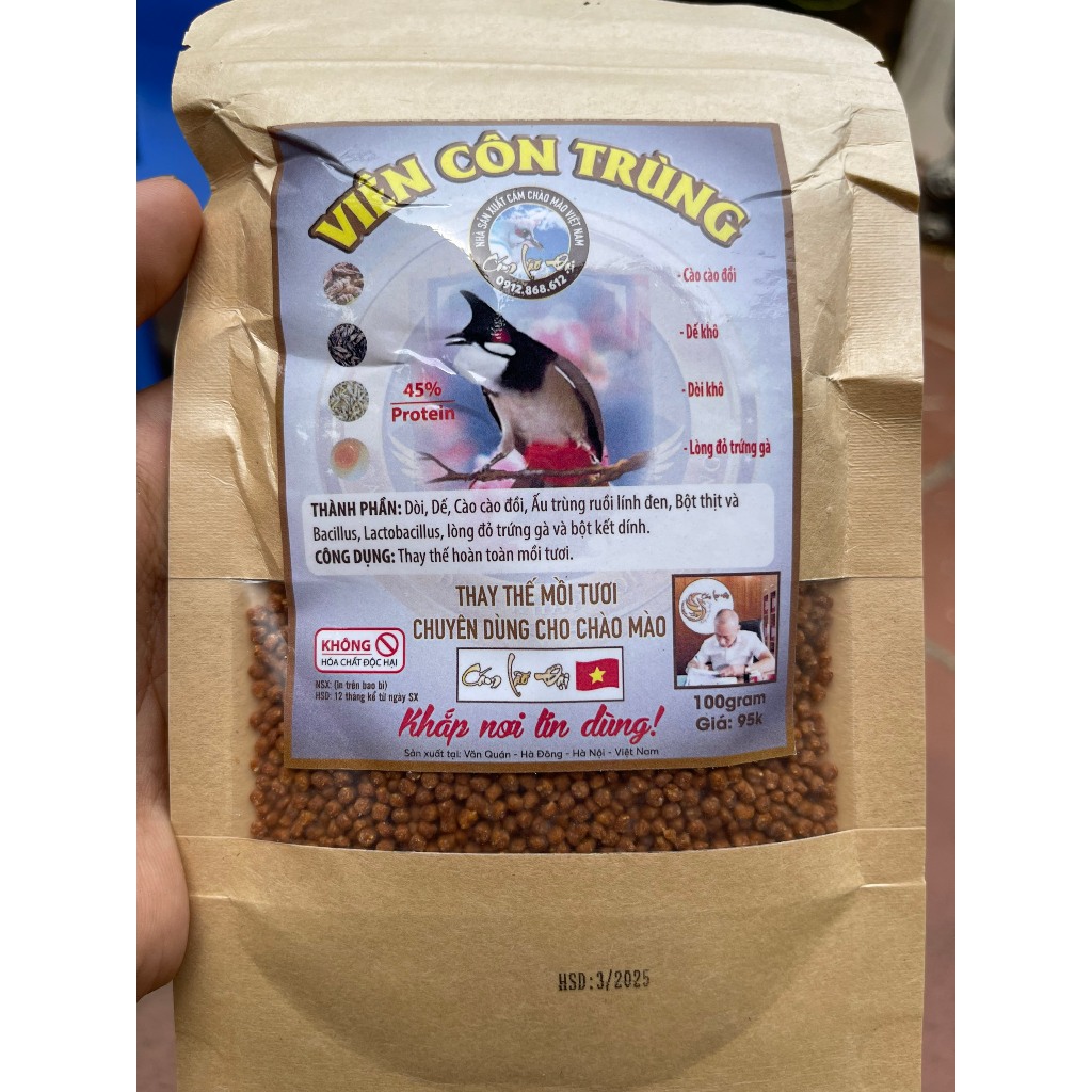 Lao Dai Insect Pellets Pack 100g, Insect Seeds For Crested Birds To ...