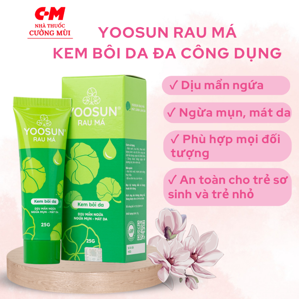 Yosun Gotu kola cream - 25g tube, prevents heat rash, soothes insect ...