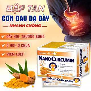 Nano CURCUMIN Van Tam Turmeric Water Solution box of 15 packs x 10ml helps relieve stomach pain ...
