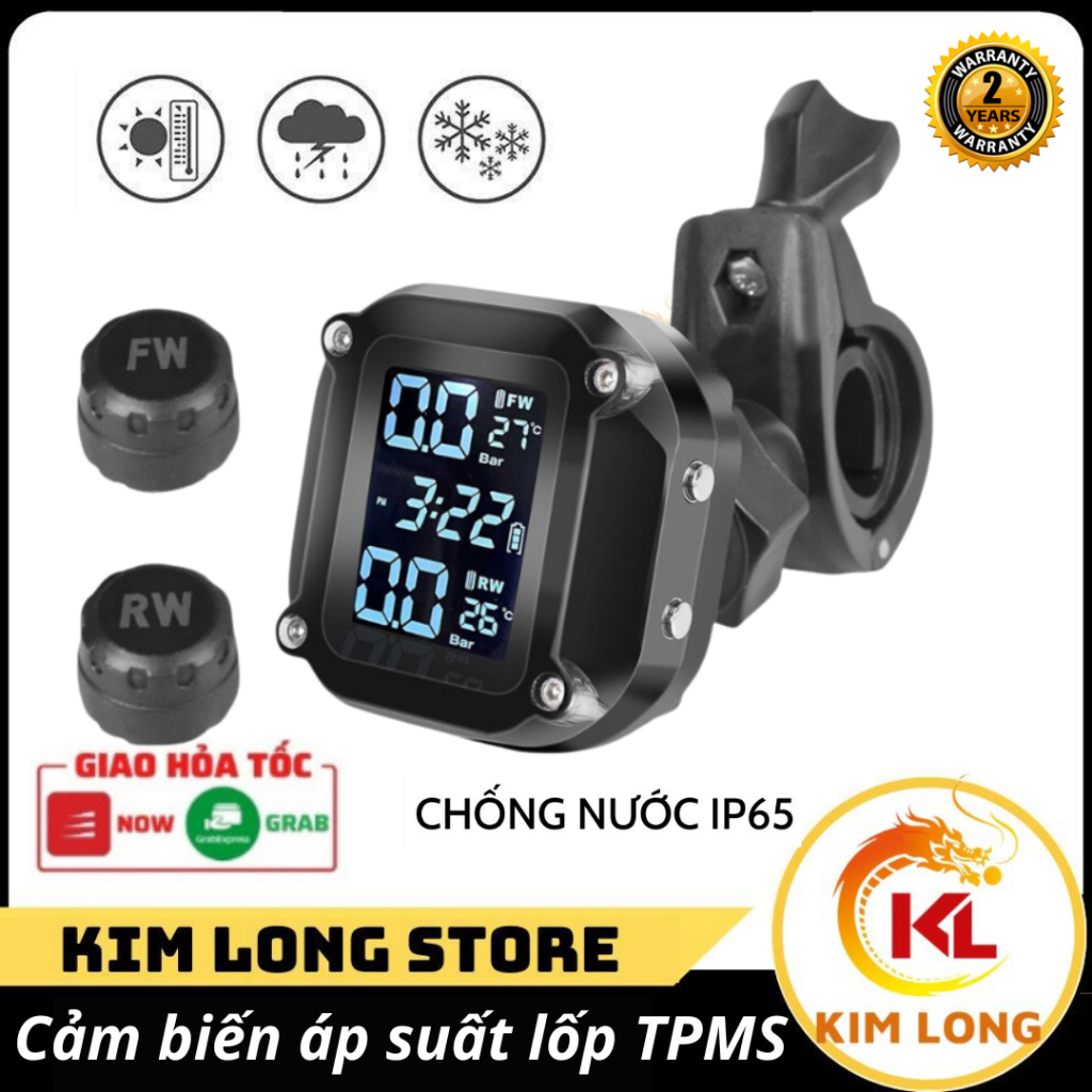 Tpms motorcycle tire pressure sensor with magnetic charging / large ...