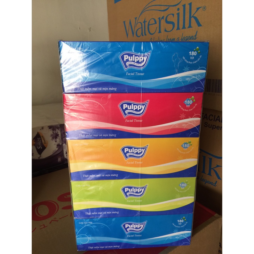 Pulppy Facial Tissue Box, box of 180 sheets, 2 layers | Shopee Malaysia