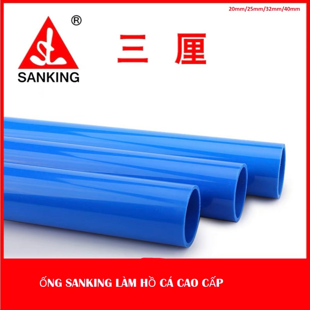 Upvc blue SANKING pipe cut 50cm - 1 meter Phi 20-25-32-40 for aquarium ...