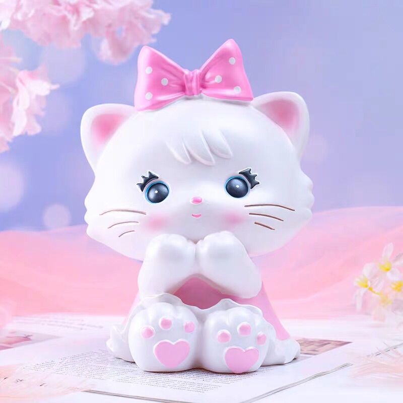 (With 6 Colors 1 Pen) Cat Plaster Statue (20cm) | Shopee Malaysia