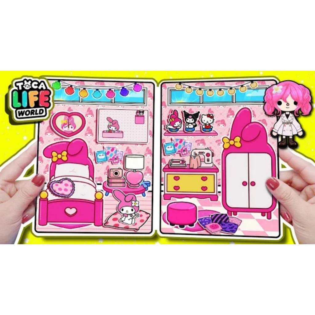 Candy Home Toca Life World Quiet Book 39 My Melody House In Quiet Book | Shopee Malaysia