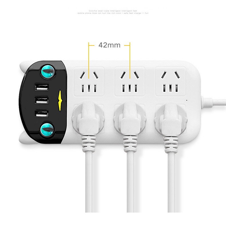Meo Multi-Function Power Socket With Integrated 3 USB Ports, Multi ...