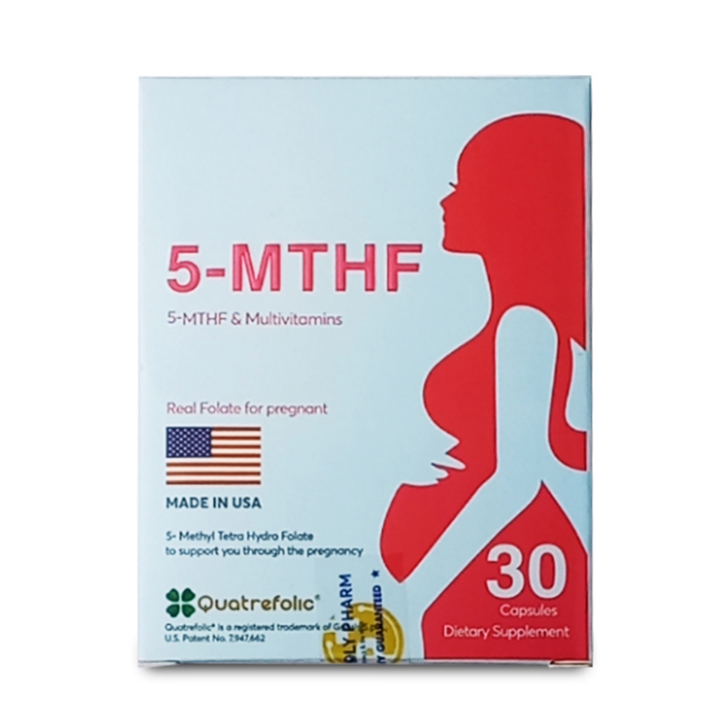 5 MTHF Genuine Multivitamin - Helps Reduce the Risk of Premature Birth ...