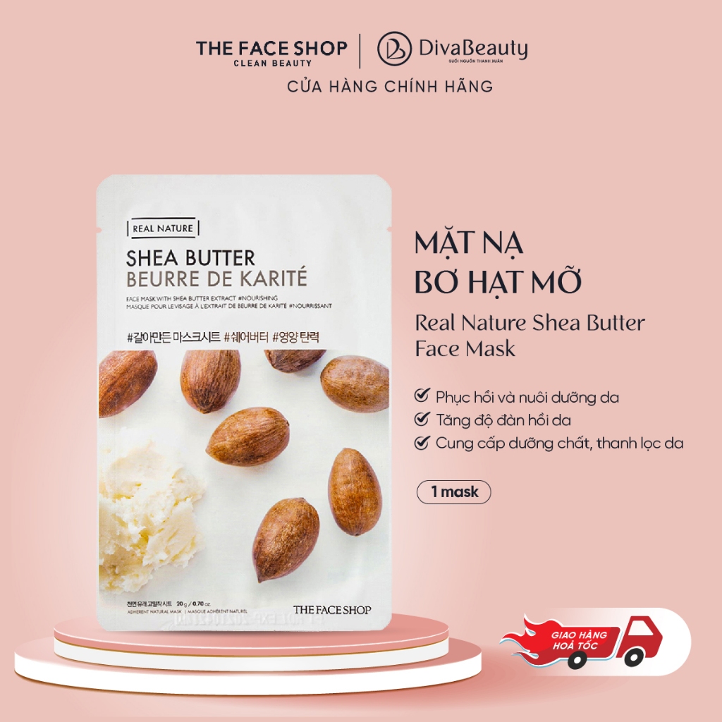 Thefaceshop Real Nature Shea Butter Face Mask (20g) | Shopee Malaysia