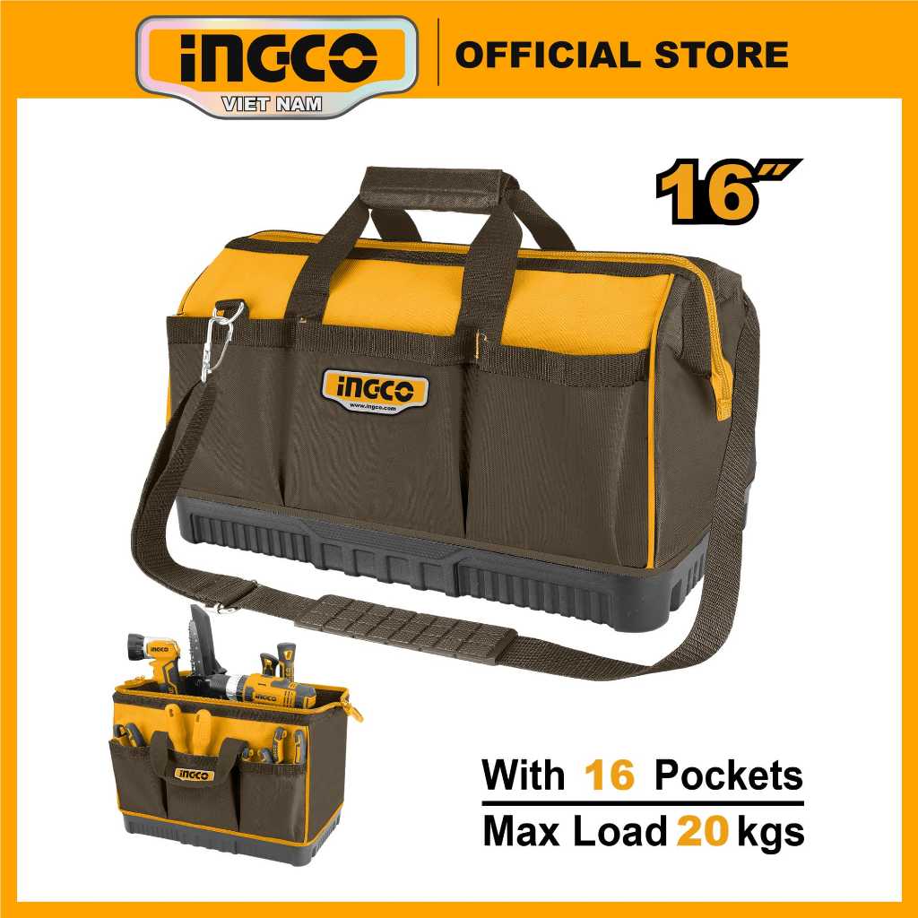 Ingco HTBG08 tool basket 16 inches (40,64cm) size (L*W*H) 41x25x26 cm ...