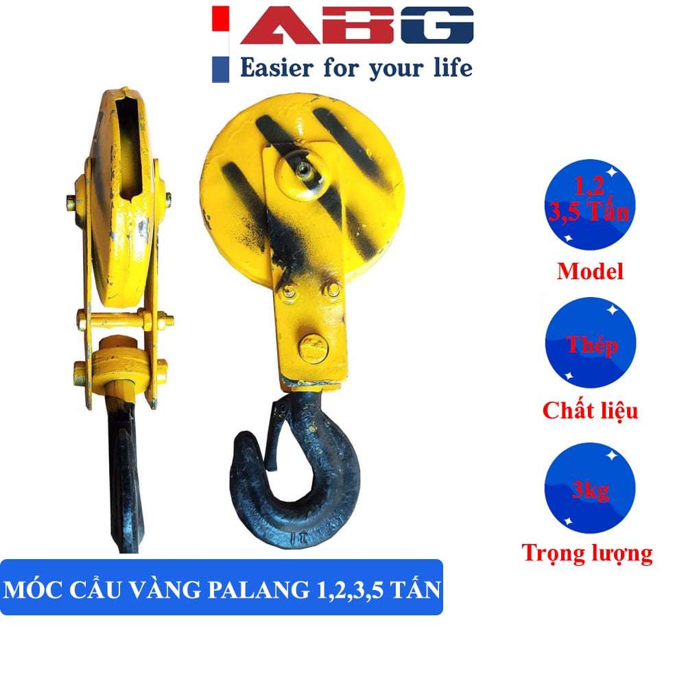 Abg 1 Ton, 2 Tons, 3 Tons, 5 Tons, 1 Ton Gold Crane Hook For Palang ...